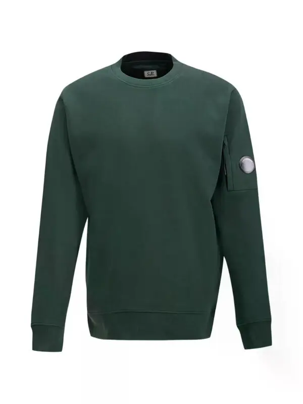 C.P. COMPANY Lens-detail Sleeve-pocket Sweater - Green
