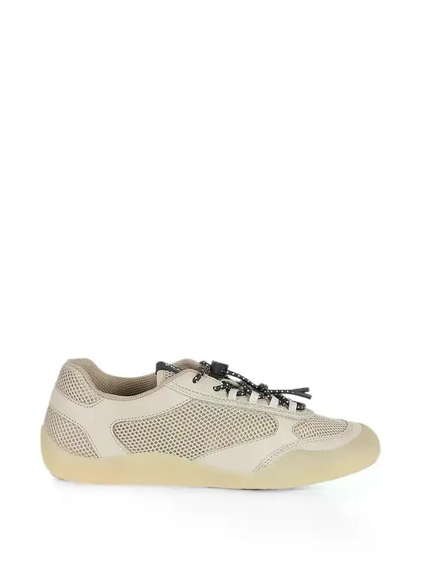 Prada Speedrock Leather-trim Sneakers - Neutrals