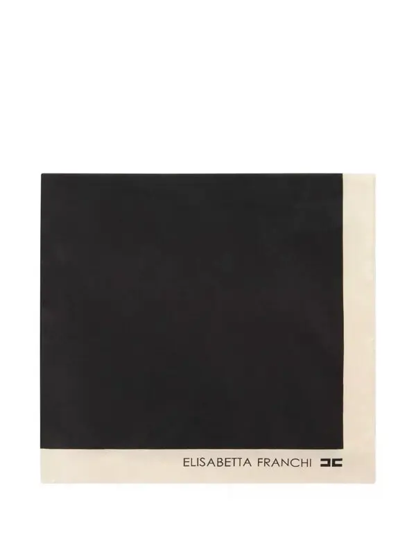 Elisabetta Franchi Silk Scarf - Black