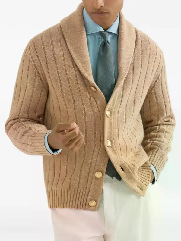 Brunello Cucinelli Cashmere Ribbed Cardigan
