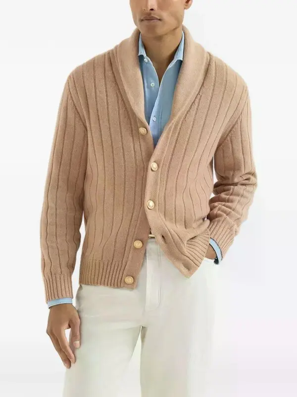 Brunello Cucinelli Cashmere Ribbed Cardigan