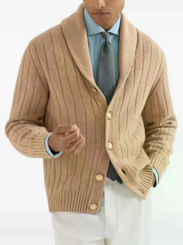 Brunello Cucinelli Cashmere Ribbed Cardigan