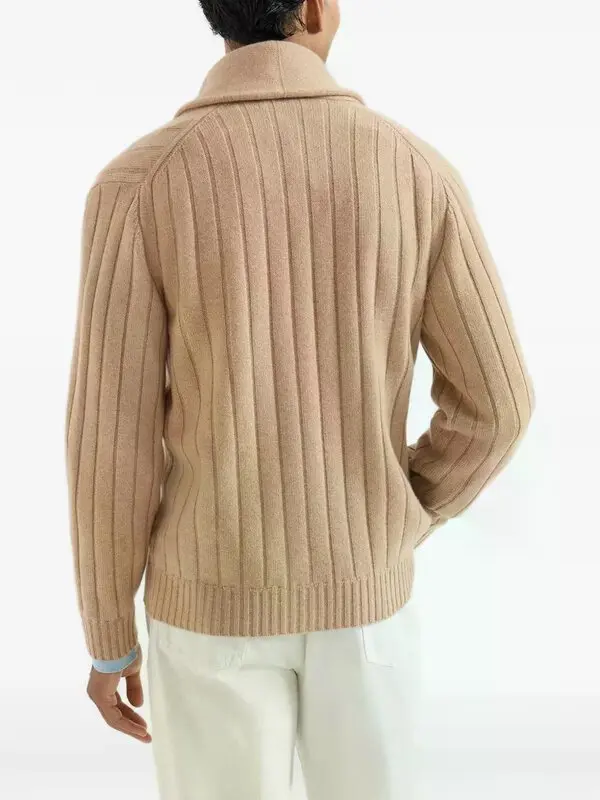 Brunello Cucinelli Cashmere Ribbed Cardigan