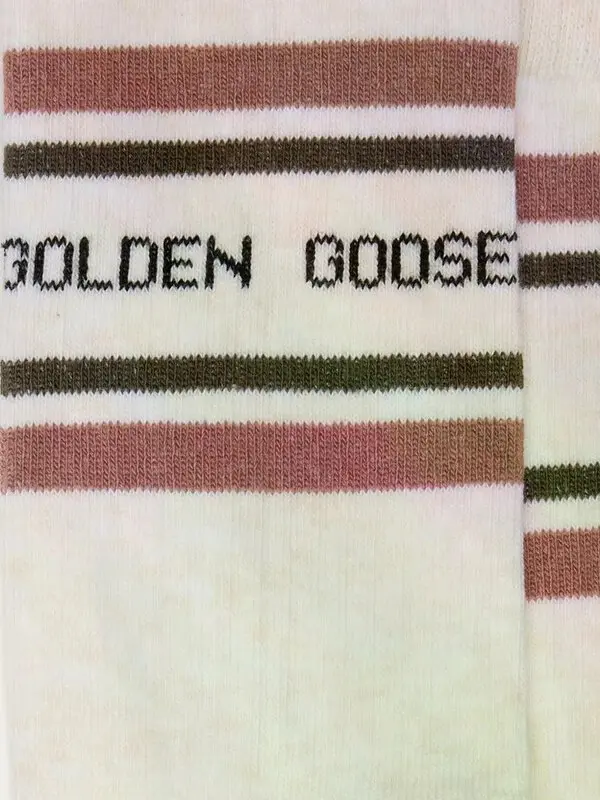 GOLDEN GOOSE Logo-print Ribbed Socks