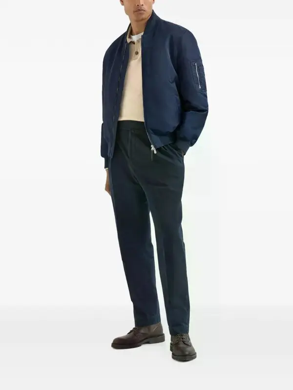 Brunello Cucinelli Cashmere Knit Polo With Suede Collar - Neutrals