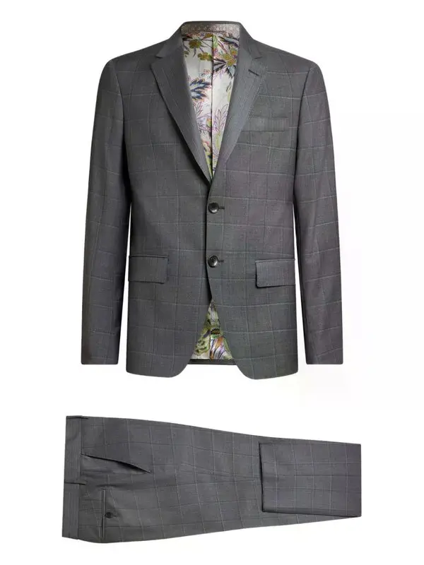 Etro Checked-pattern Suit