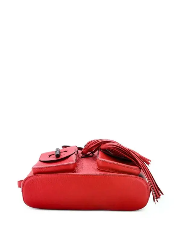 Gucci Bamboo Tassel Leather Medium Backpack