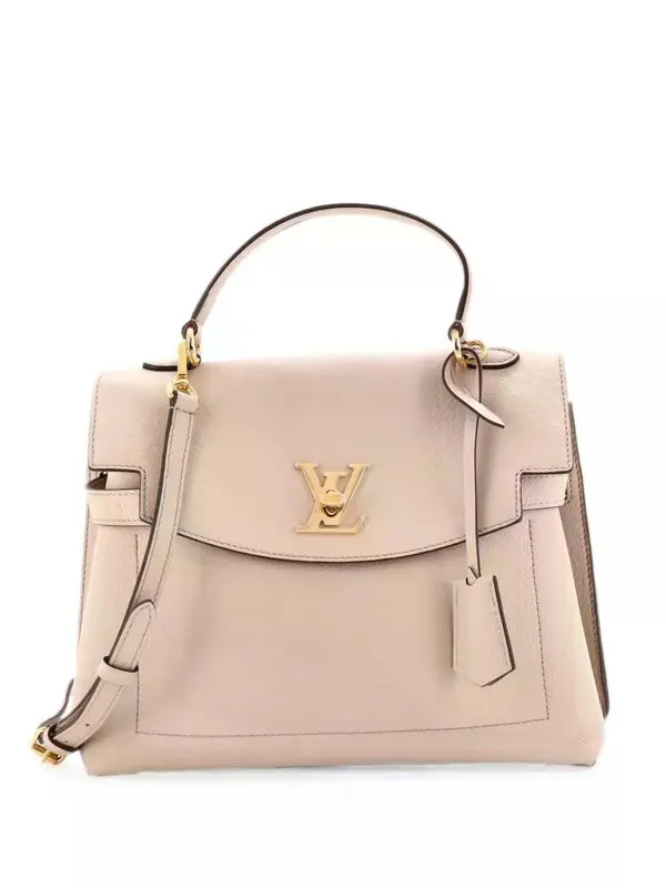 LOUIS VUITTON Lockme Ever Leather Mm Satchel - Neutrals