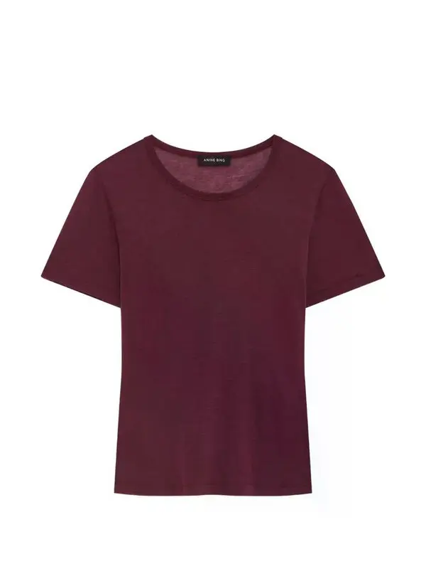 ANINE BING Sylvie T-shirt- Fig - Red