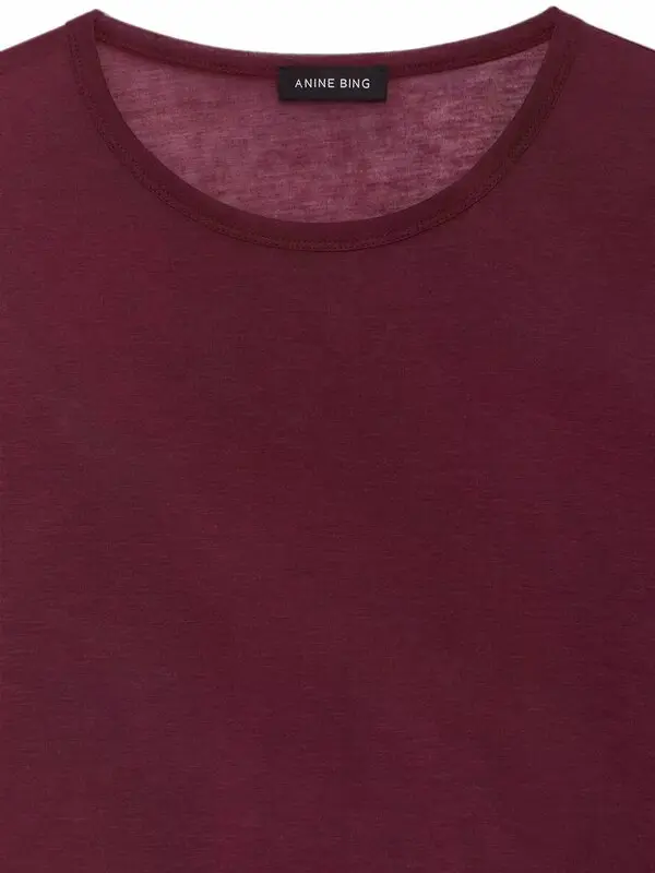 ANINE BING Sylvie T-shirt- Fig - Red