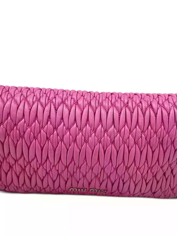 Miu Miu Nappa Crystal Matelassé Shoulder Bag
