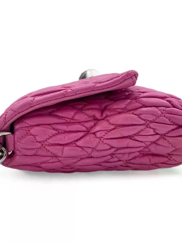 Miu Miu Nappa Crystal Matelassé Shoulder Bag