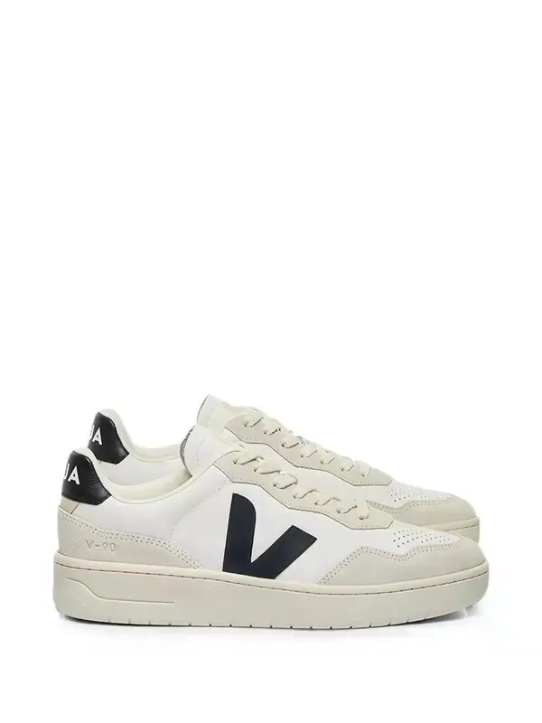 VEJA V-90 Leather Sneakers - White