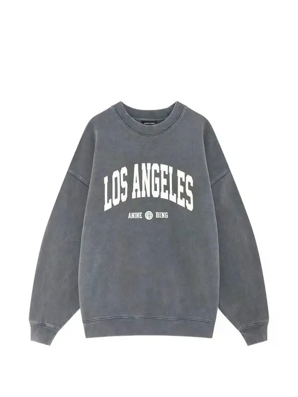 ANINE BING Miles Sweatshirt Los Angeles University Washed - Grey