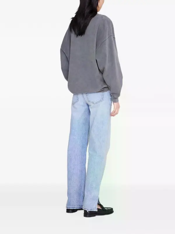 ANINE BING Los Angeles University Washed Sweatshirt - Grey