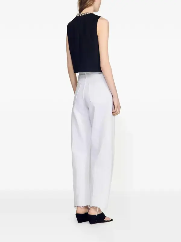 Sandro Embellished Wool Blazer