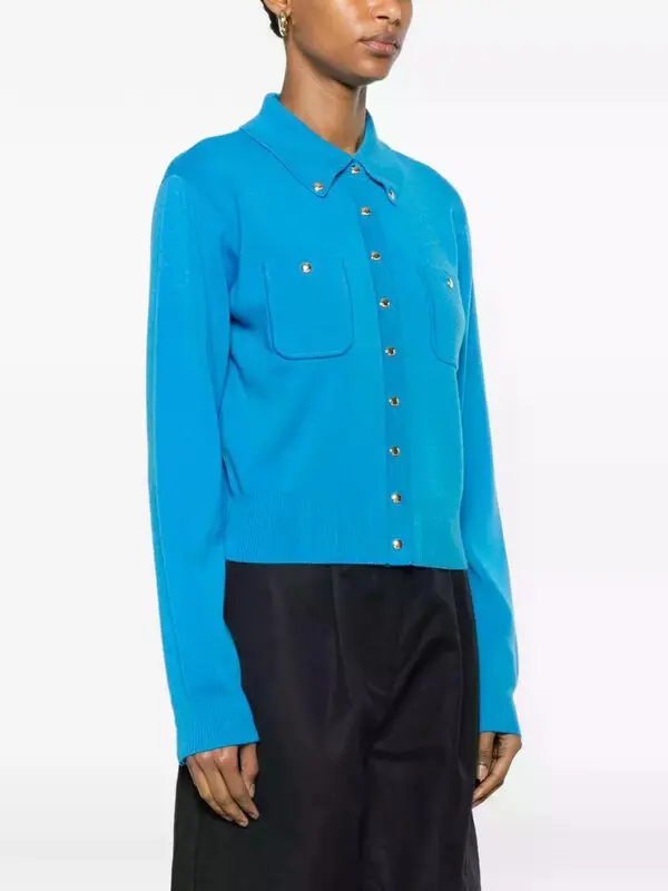 Sandro Button-down Shirt-collar Cardigan
