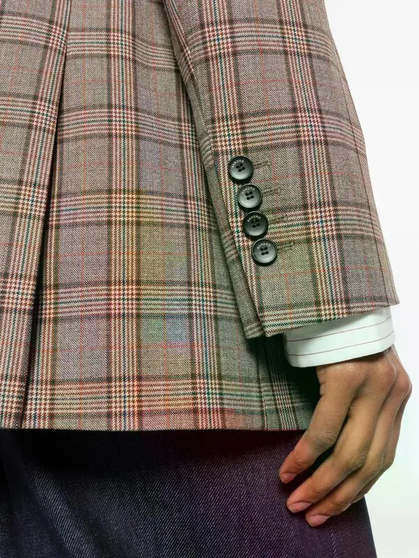 Sandro Checked Oversized Blazer