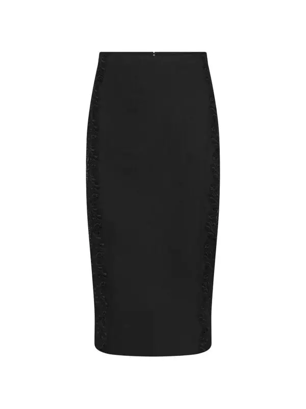 ROTATE BY BIRGER CHRISTENSEN Lace-inserted Pencil Skirt