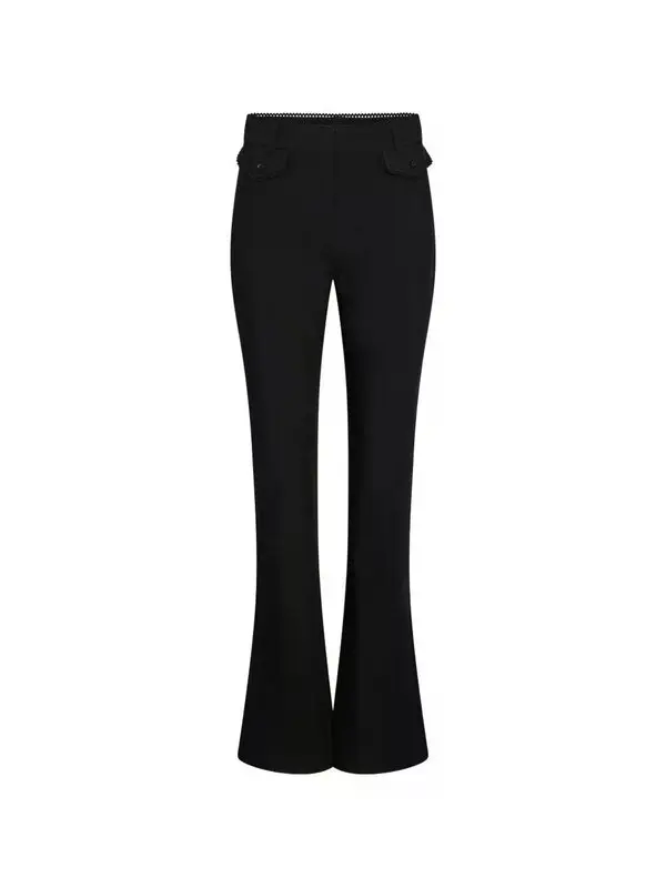 ROTATE BY BIRGER CHRISTENSEN Lace-trim Flared Trousers