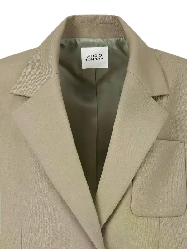 STUDIO TOMBOY Single-breasted Layered-sleeve Blazer