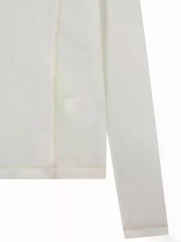 STUDIO TOMBOY Button-details High-neck Long-sleeve T-shirt
