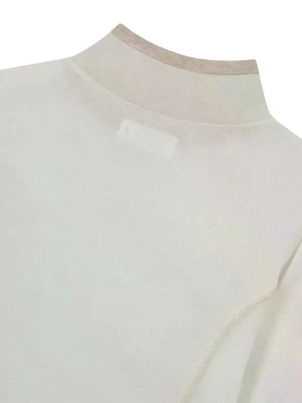 STUDIO TOMBOY Button-details High-neck Long-sleeve T-shirt