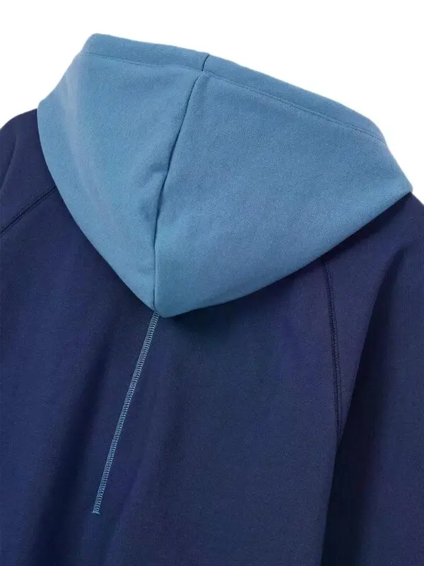STUDIO TOMBOY Contrast Hood Raglan Sleeve Hoodie - Blue