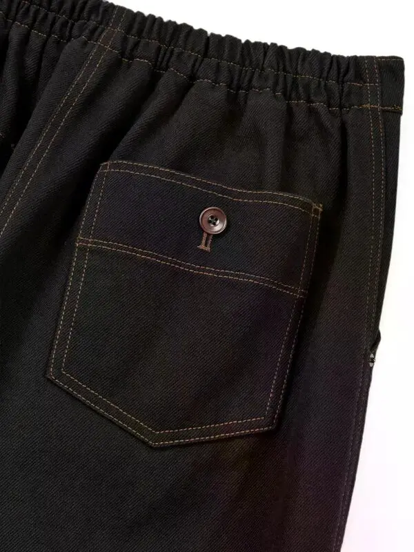 STUDIO TOMBOY Contrast-stitch Cotton Trousers
