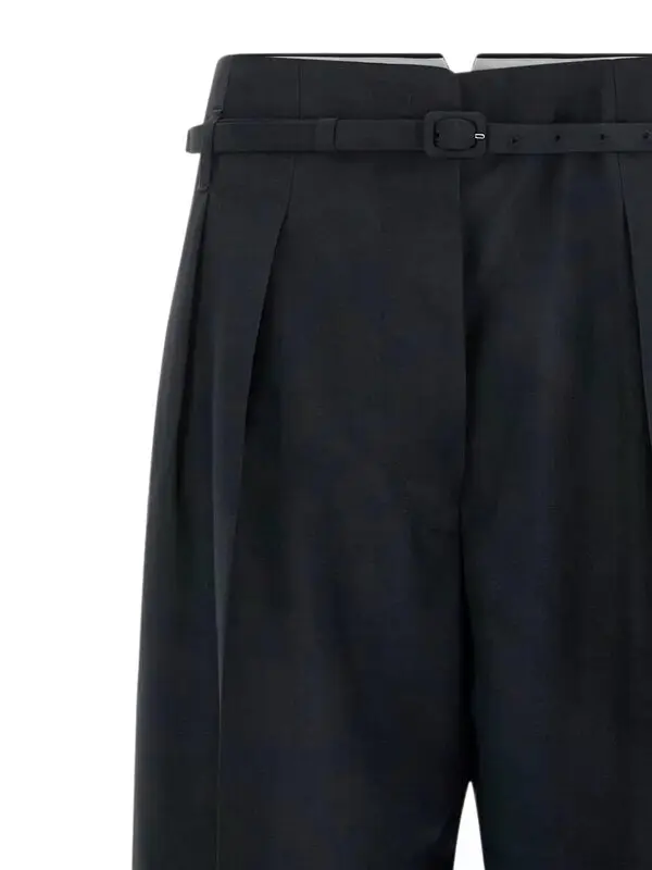 Prada Belted Pleated Trousers