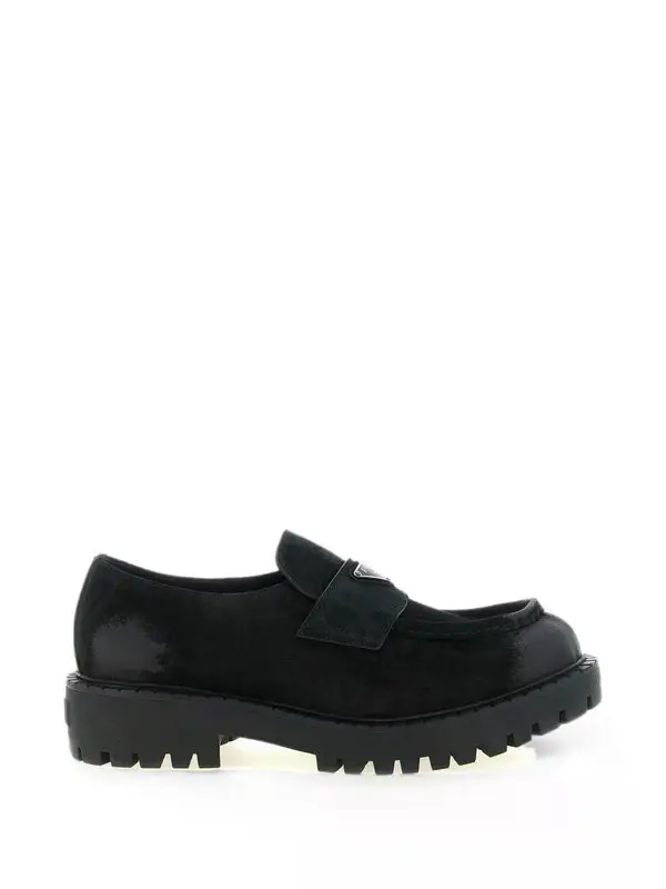 Prada Suede Loafers - Black