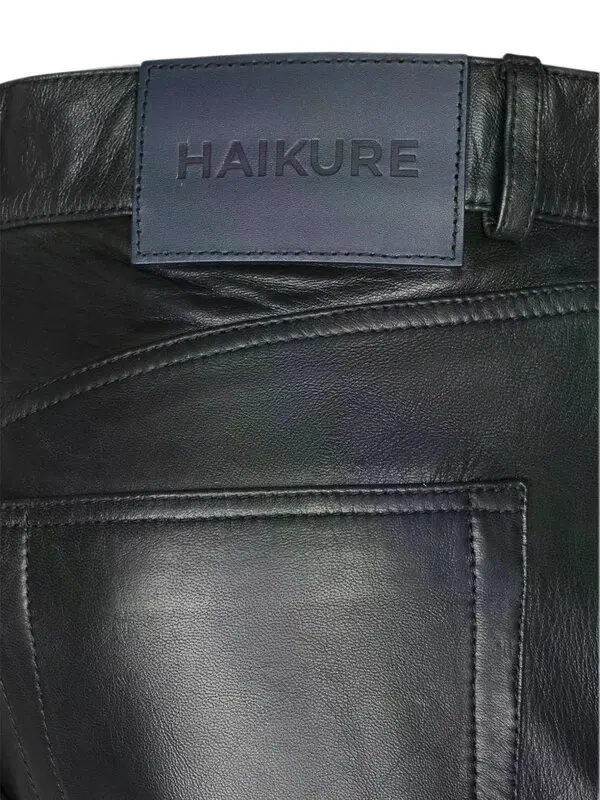 HAIKURE Leather Flared Trousers