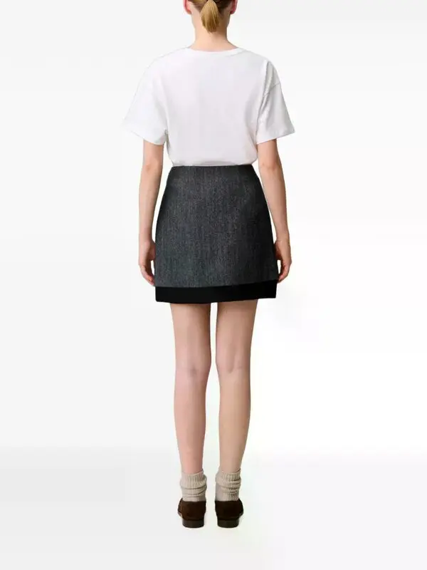 Claudie Pierlot Button-detail Skirt - Blue