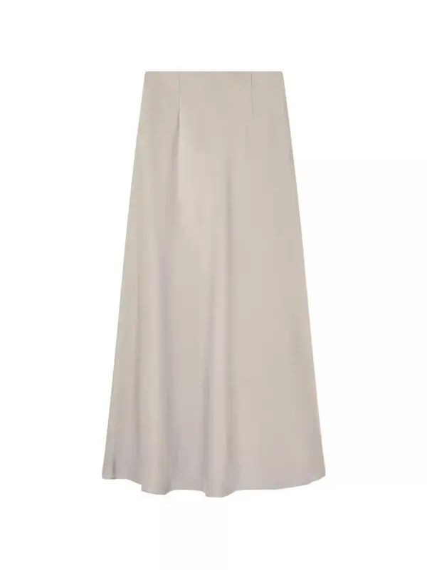Armani Exchange Chain-detail Satin Midi Skirt - Neutrals