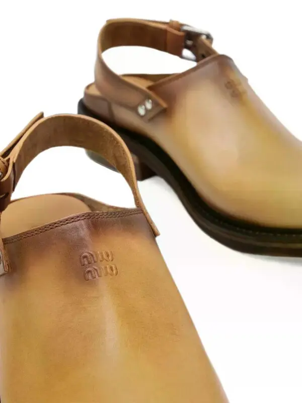 Miu Miu Buckle-fastening Slingback Mules