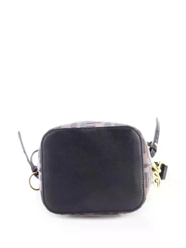 Fendi Mon Tresor Zucca Embossed Leather Mini Bucket Bag