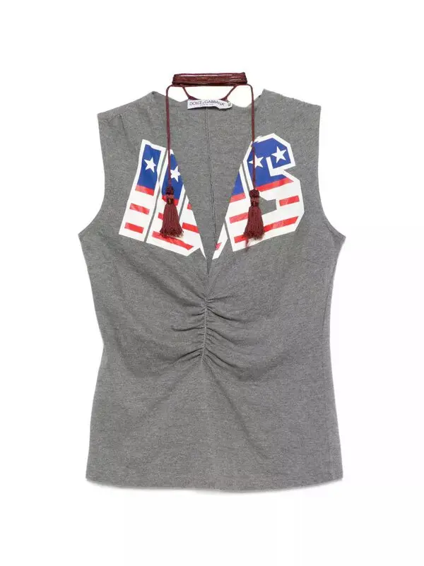 Dolce & Gabbana 2000s Usa-print Top