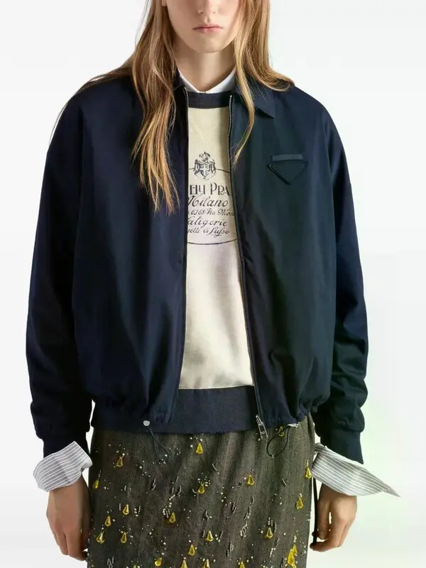 Prada Cotton Crew-neck Sweatshirt - Neutrals