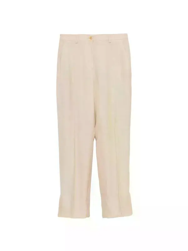 Miu Miu 2000s Pressed-crease Trousers - Neutrals