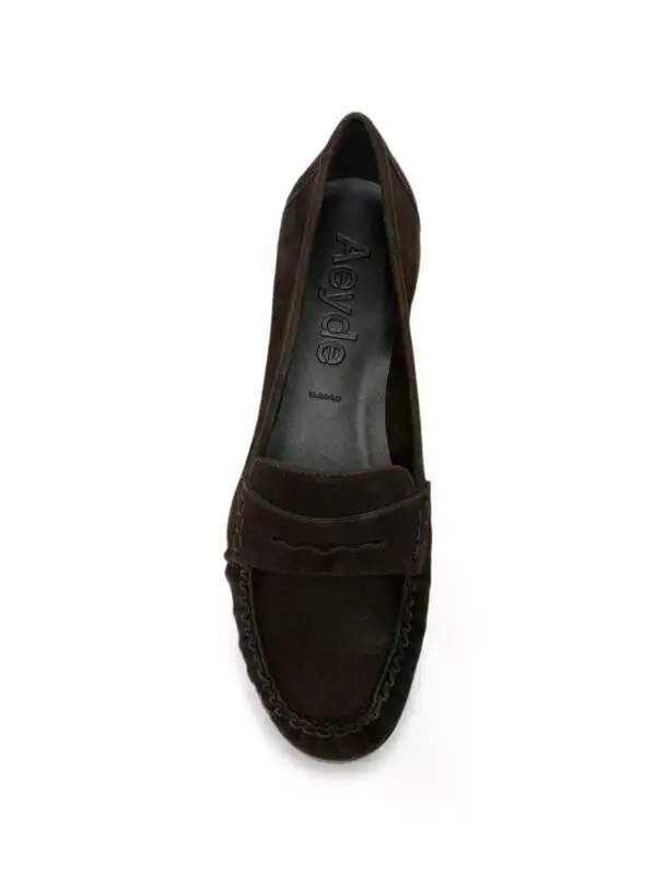 AeydĒ Aldous Suede Penny-slot Loafers