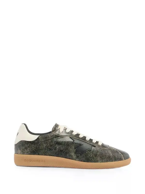 Dsquared2 Rebels Cracked-effect Sneakers