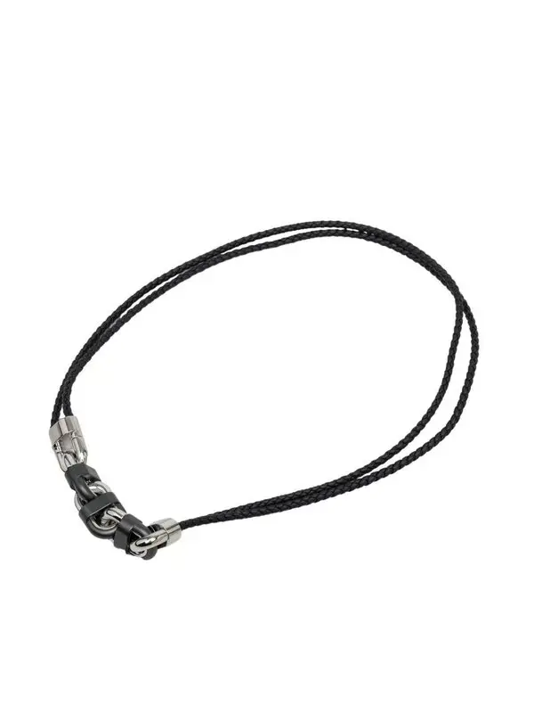 Hermès 2000-2026 Swift Chaine Maillon Double Tour Costume Necklace - Black