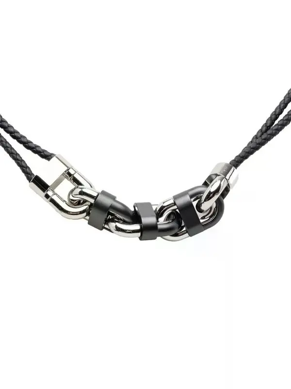 Hermès Swift Leather Chaine Maillon Double Tour Necklace