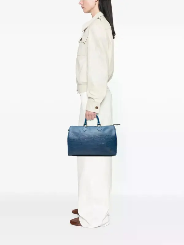 LOUIS VUITTON Epi Speedy 35 Boston Bag - Blue