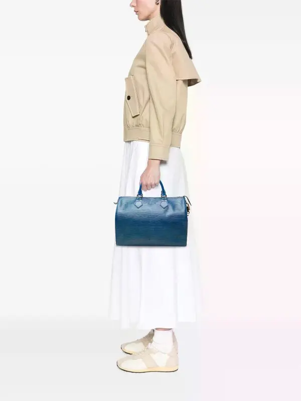 LOUIS VUITTON Epi Speedy 30 Boston Bag - Blue