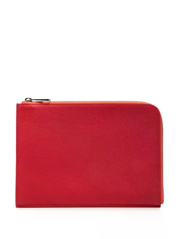 LOUIS VUITTON 2017 Taurillon Pochette Jour Pm Clutch Bag - Red