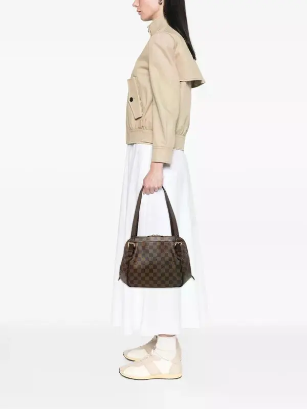 LOUIS VUITTON 2005 Damier Ebene Belem Mm Shoulder Bag - Brown