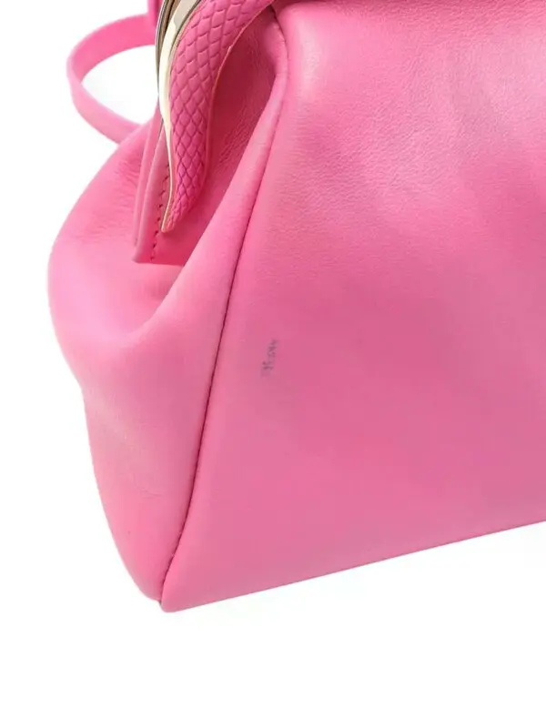 BVLGARI Leather Serpentine Pouch Crossbody Bag