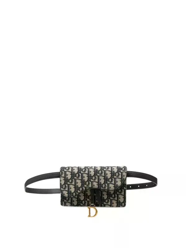 Dior Oblique Canvas Saddle Belt Bag