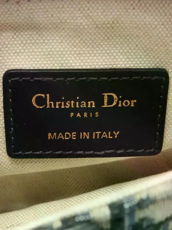 Dior 2000-2026 Mini Oblique Canvas Saddle Bag Satchel - Blue